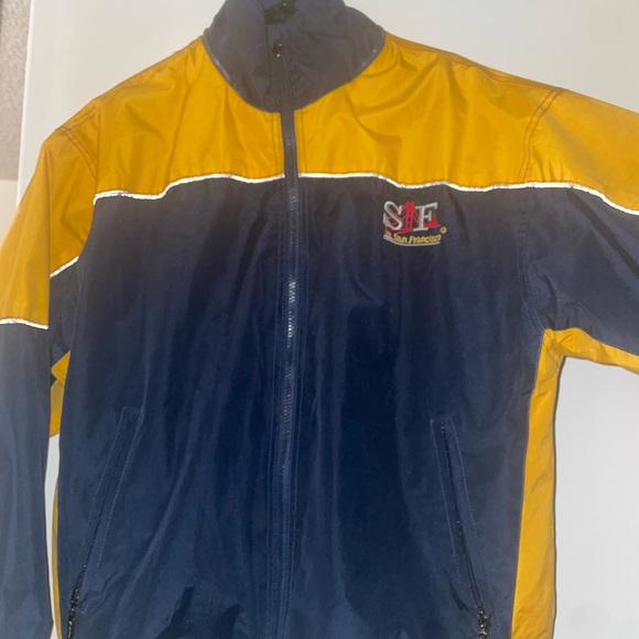 Jackets & Coats | Vintage Sf Yellow And Navy Jacket | Poshmark
